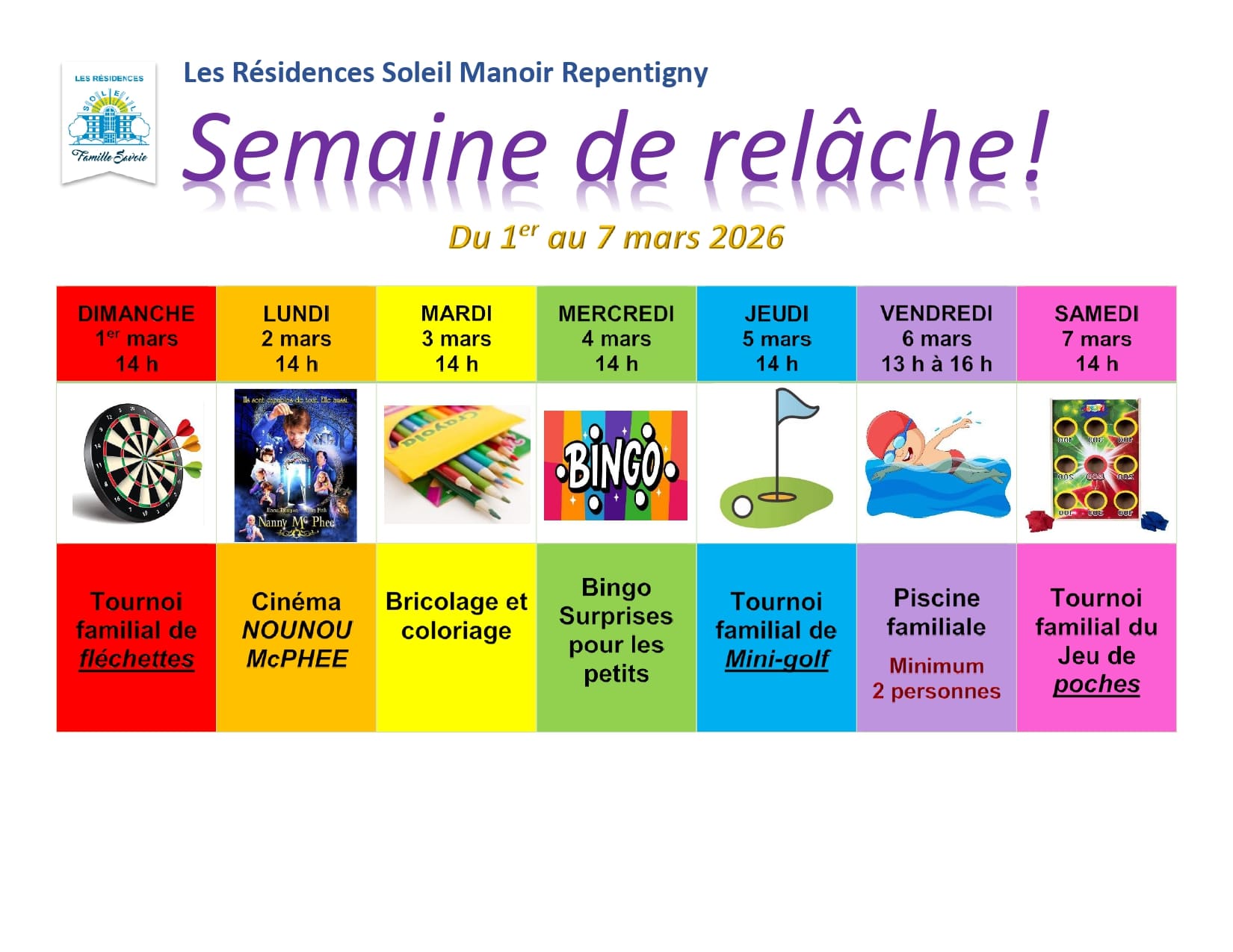 À vos agendas ! C’est la Semaine de relâche intergénérationnelle - Les ...